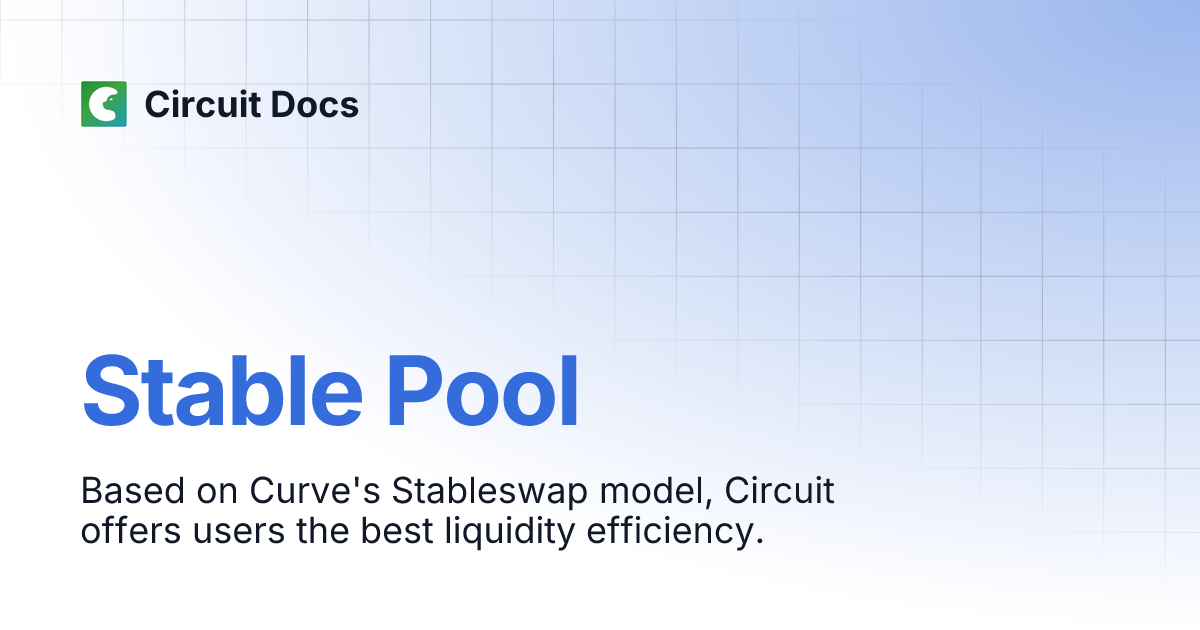 Stable Pool | Circuit Docs